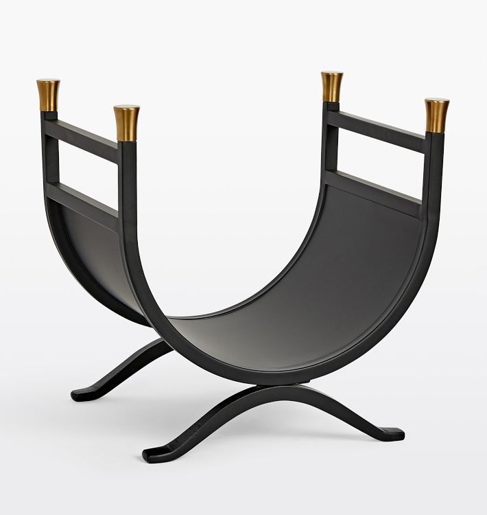 Brass-Capped Log Holder | Rejuvenation