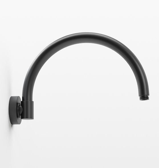 12" Wall Mount Arched Shower Arm | Rejuvenation