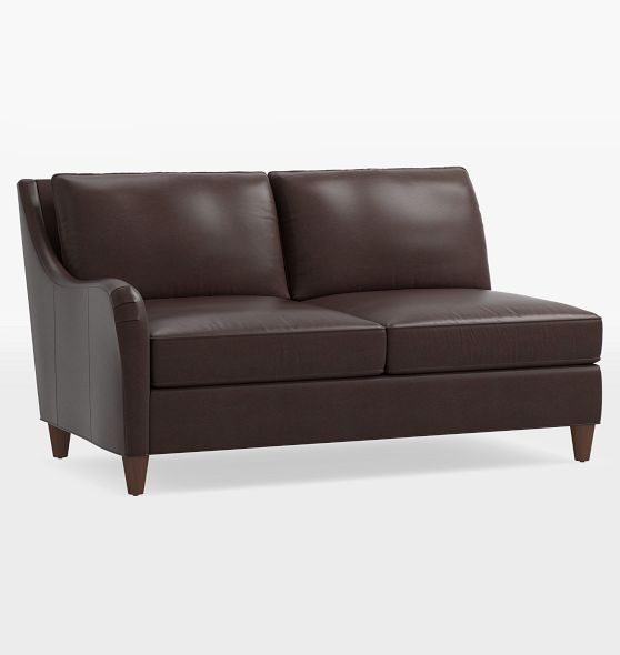 Vailer Leather Loveseat Sectional Component | Rejuvenation