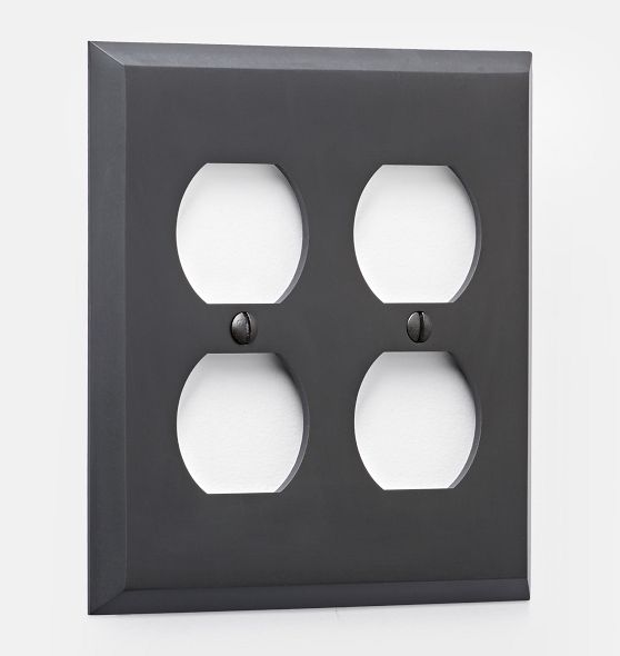Lewis Double Duplex Switchplate | Rejuvenation