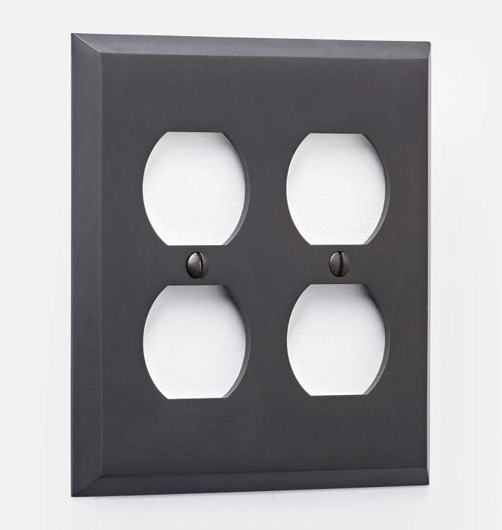 Lewis Double Duplex Switchplate | Rejuvenation