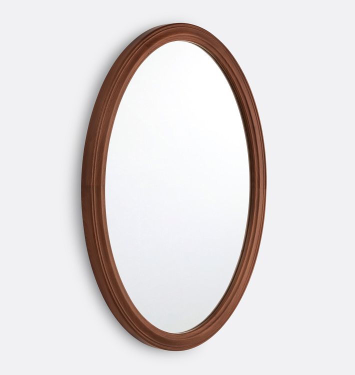 Bryson Wood Frame Round Mirror | Rejuvenation