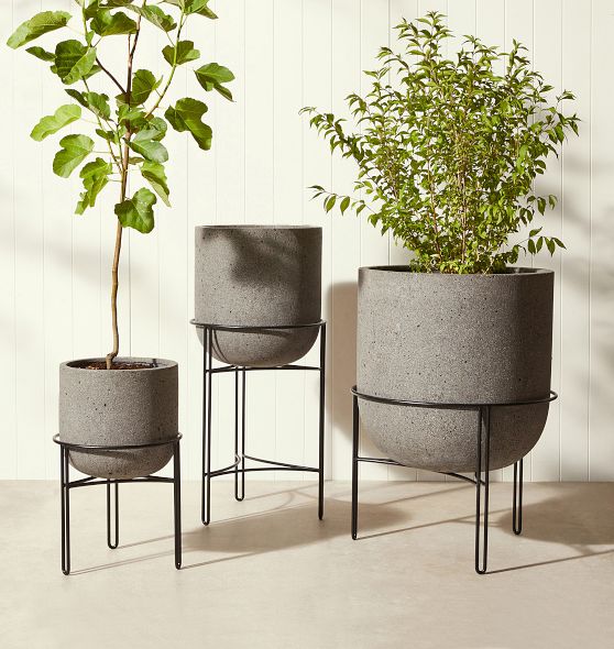 Dell All-Weather Planter with Stand | Rejuvenation