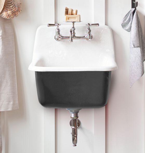 Grizzly Cast Iron Utility Sink with Drain | Rejuvenation