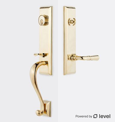 Putman Exterior Traditional Lever Tube Latch Door Set with Level Bolt ...