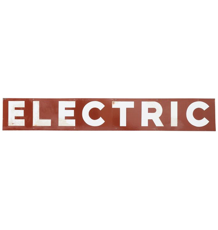 Porcelain Enameled ELECTRIC Sign | Rejuvenation