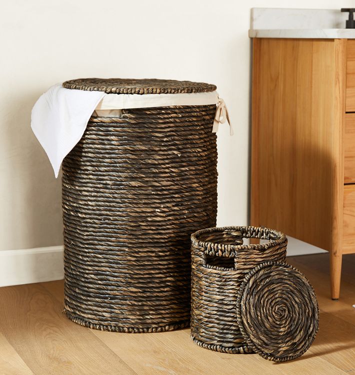 Stafford Woven Laundry Hamper & Waste Bin | Rejuvenation
