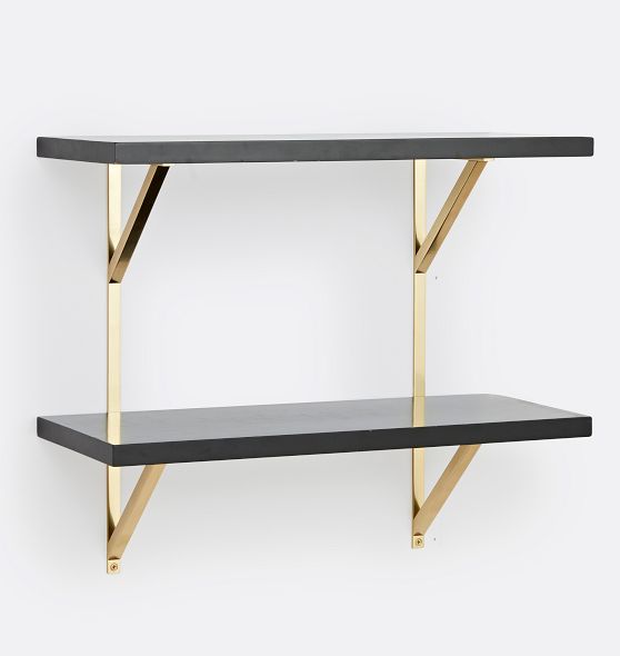 10" Double Multi Shelf Brackets & Shelf Set | Rejuvenation