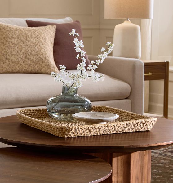 Rinna Rattan Oval Tray | Rejuvenation