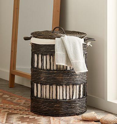 Sisley Tall Woven Hamper | Rejuvenation