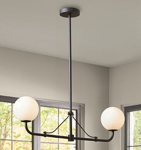 Irving 2-Light Chandelier | Rejuvenation
