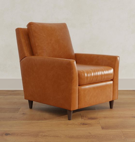 Glenn Walnut Leather Recliner Chair Rejuvenation