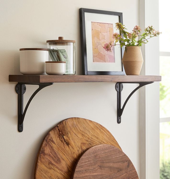 Walnut shelves store