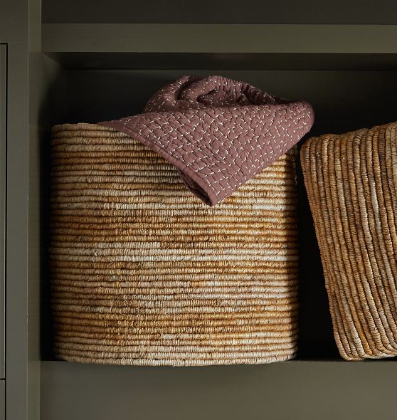 Theodore Coiled Abaca Round Basket | Rejuvenation