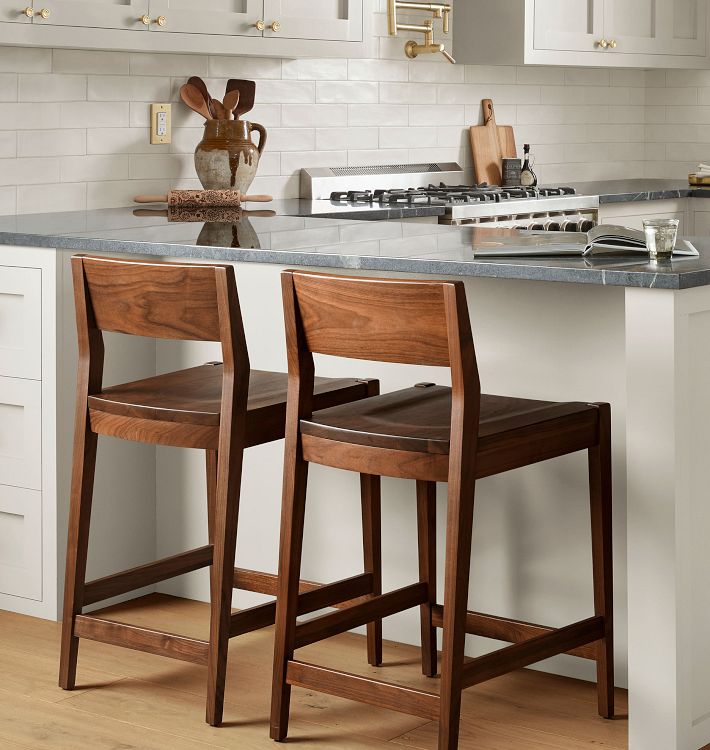 Bayley Counter Stool with Wood Seat Rejuvenation