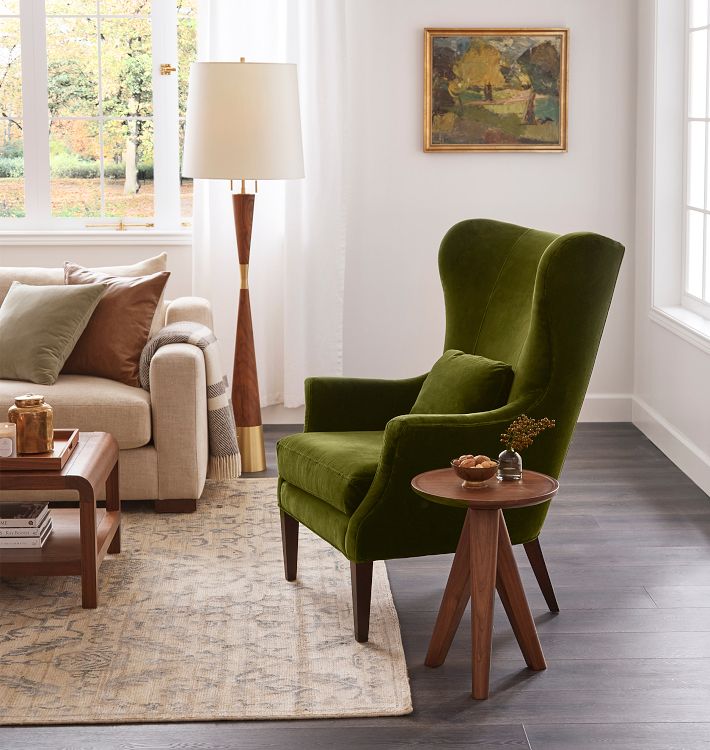 Clinton Modern Wingback Chair Rejuvenation