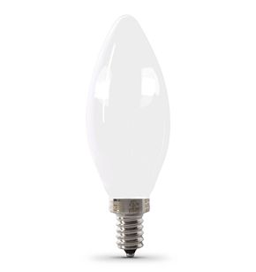 FEIT LED Filament B10 Frosted 3.3W 40We Bulb 2 Pack | Rejuvenation