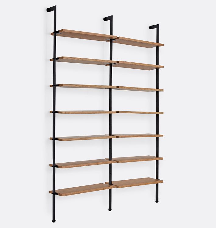 Holgate Modular Double Shelf Set with 96" Rails | Rejuvenation