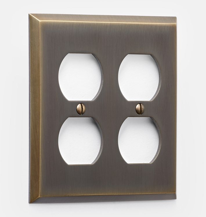 Lewis Double Duplex Switchplate | Rejuvenation
