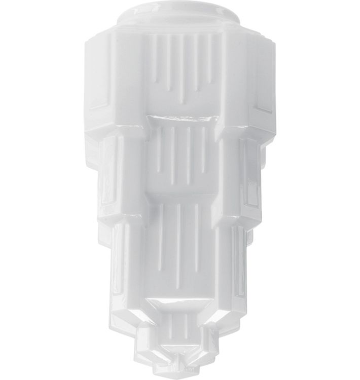 Art Deco 17" Long Skyscraper Opal Shade | Rejuvenation