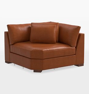 Wrenton Leather Wedge Corner Sectional Component | Rejuvenation
