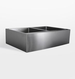 Bass Apron Front Stainless Steel Double Kitchen Sink | Rejuvenation