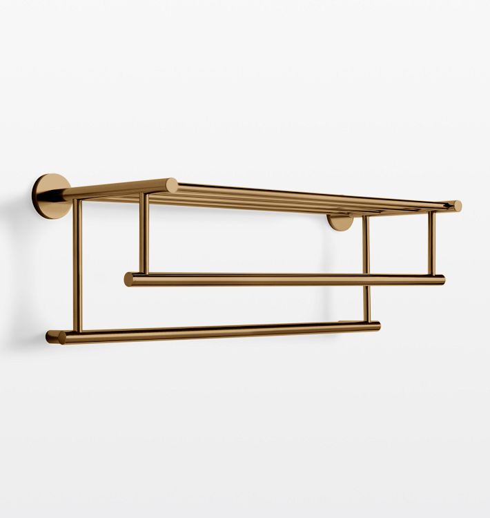 Riley 24" Train Rack with Double Towel Bars | Rejuvenation