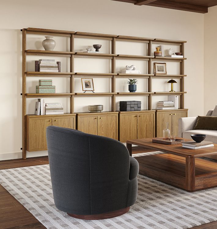 Fairfield 4-Unit Modular Shelving With Cabinets | Rejuvenation