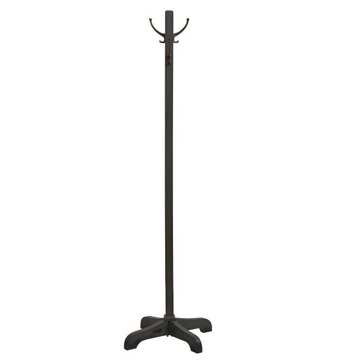 Vintage Simple Rustic Coat Hat Rack Hall Tree Painted Wood | Rejuvenation