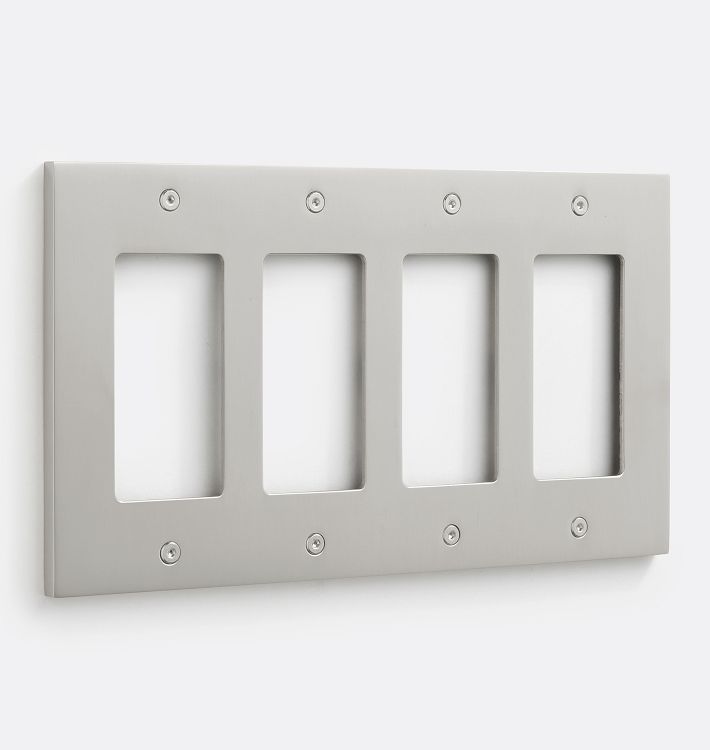 Fenton Quad GFCI Switchplate | Rejuvenation