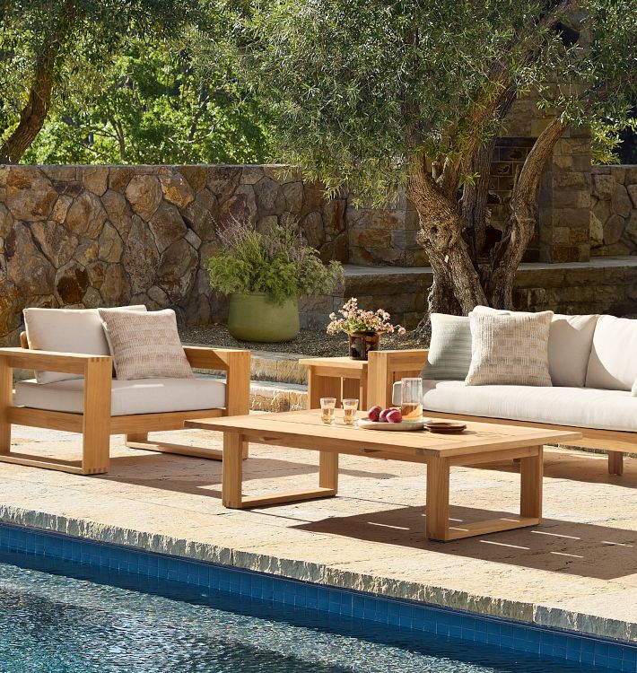 Polson Teak Outdoor Lounge Collection | Rejuvenation